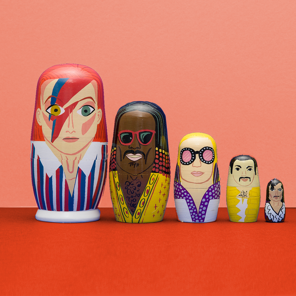 70s Men of Pop Russian Matryoshka Nesting Dolls | Larney & Babes ...